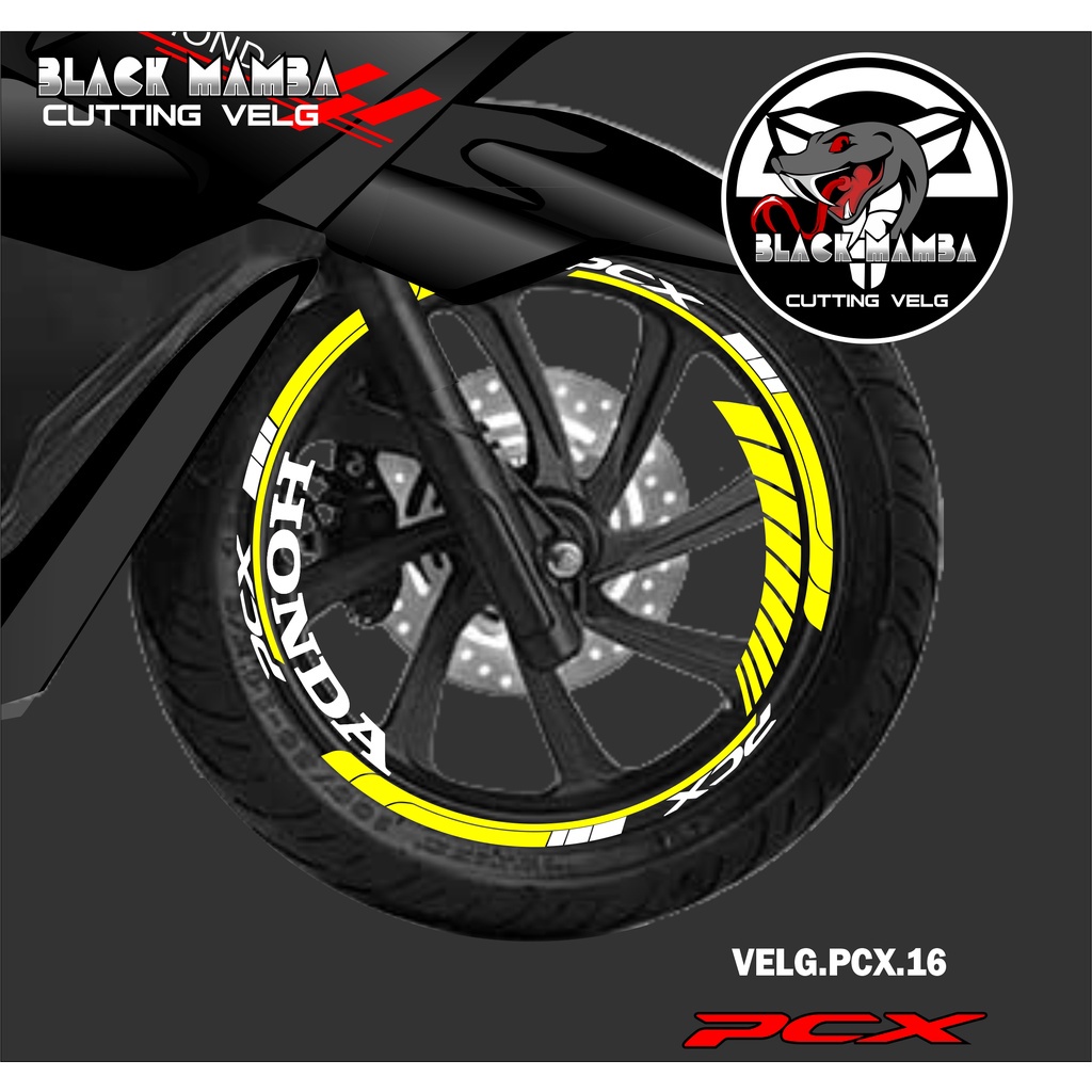 Jual (COD) CUTTING STICKER VELG HONDA PCX 12 - STIKER LIS LIST VARIASI ...
