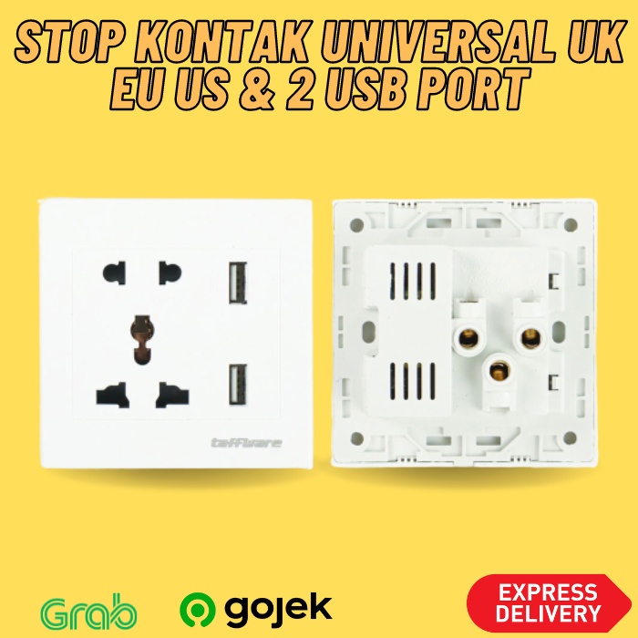 Jual Colokan Listrik Mudah Pasang dengan Stop Kontak Universal UK EU US ...