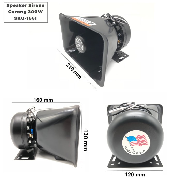 Jual Speaker Sirine Patwal Corong 200 Watt I Speaker Sirine Patwal ...
