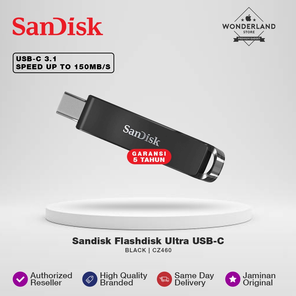Jual Sandisk Flashdisk Ultra USB-C 3.1 CZ460 High Speed 150/s Ultra ...