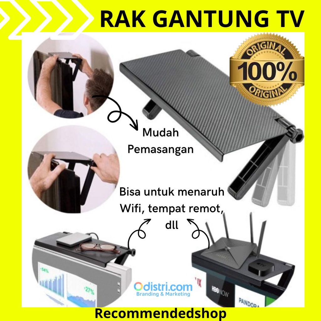 Jual Rak Gantung Atas TV Tempat Remote TV Modem WIFI Monitor Komputer ...