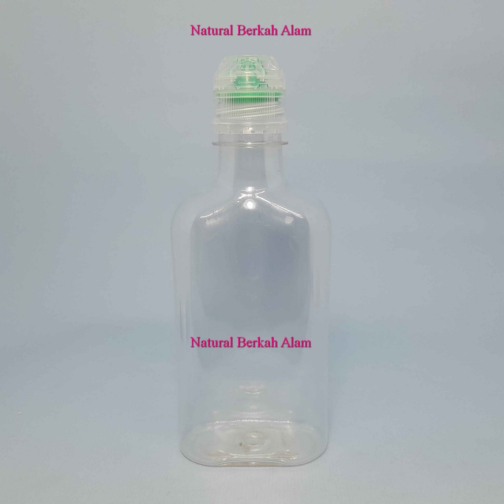 Jual Botol Plastik Gepeng 330 Ml Natural Tutup Aqua Exlusive / Botol ...
