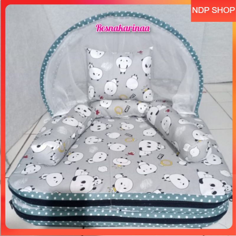 Jual kasur baby kasur bayi lipat kelambu berbagai motif lucu praktis ...