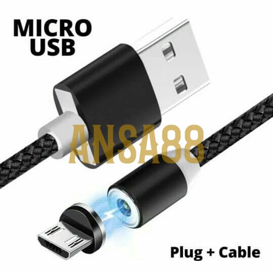 Jual kabel casan magnet micro USB type C iphone magnetic charging cable ...