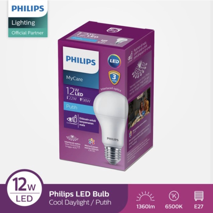Jual Lampu LED 12 watt philips putih | Shopee Indonesia