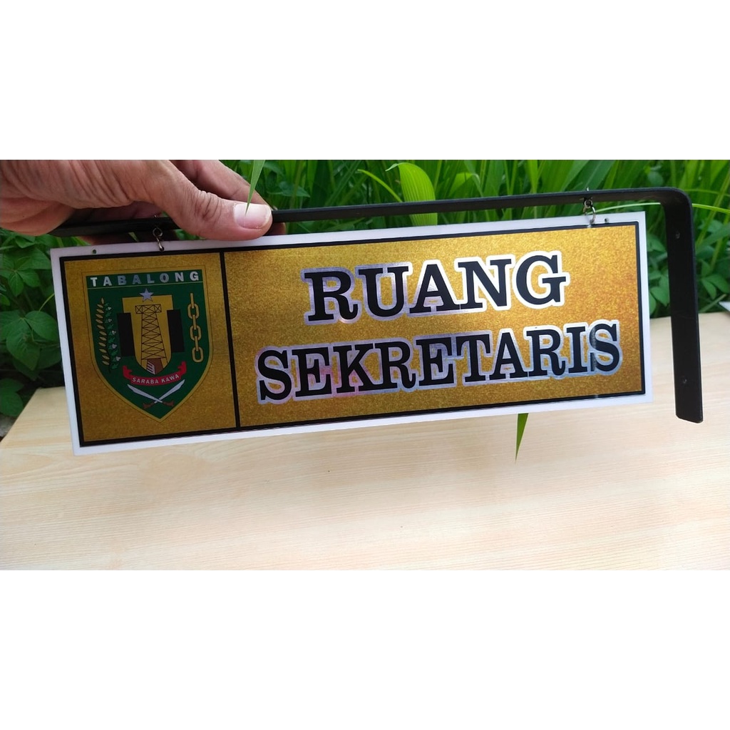 Jual Papan Nama Ruang Informasi Siap Pakai (Akrilik Cetak 2 sisi ...