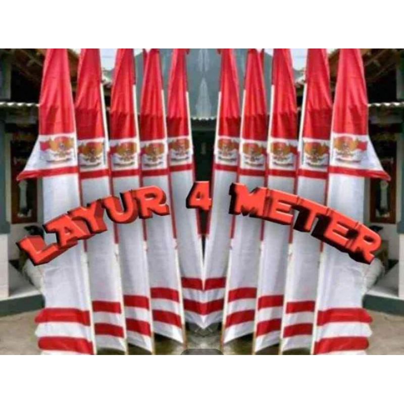 Jual SPESIAL KEMERDEKAAN 17 AGUSTUS // Layur Garuda Merah Putih 4m/umbul umbul layur/Bendera ...