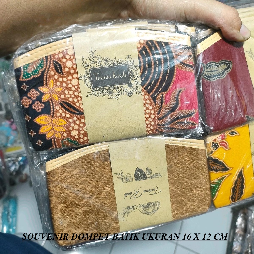 Jual 50 pcs souvenir pernikahan dompet batik kemas plastik ukuran 16 cm SOVENIR PERNIKAHAN ...