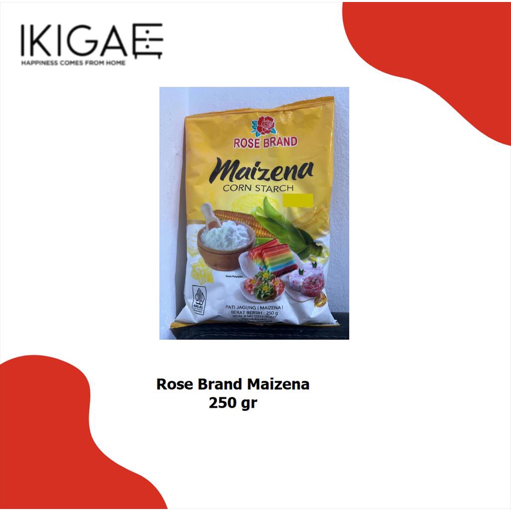 Jual ROSE BRAND MAIZENA / CORN STARCH / PATI JAGUNG 250 GR | Shopee ...