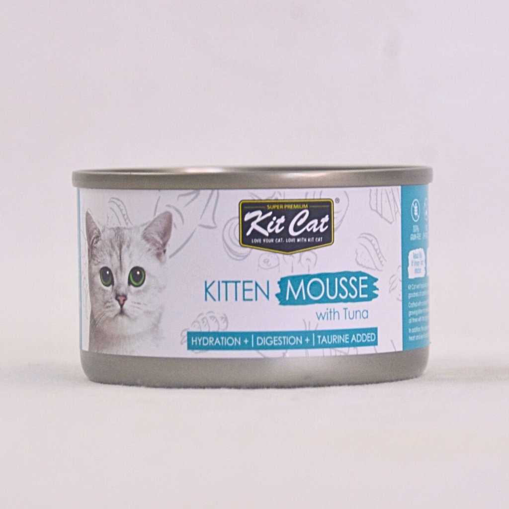 Jual KITCAT Makanan Basah Kucing Can Petfood Kitten Mousse Tuna 80g ...