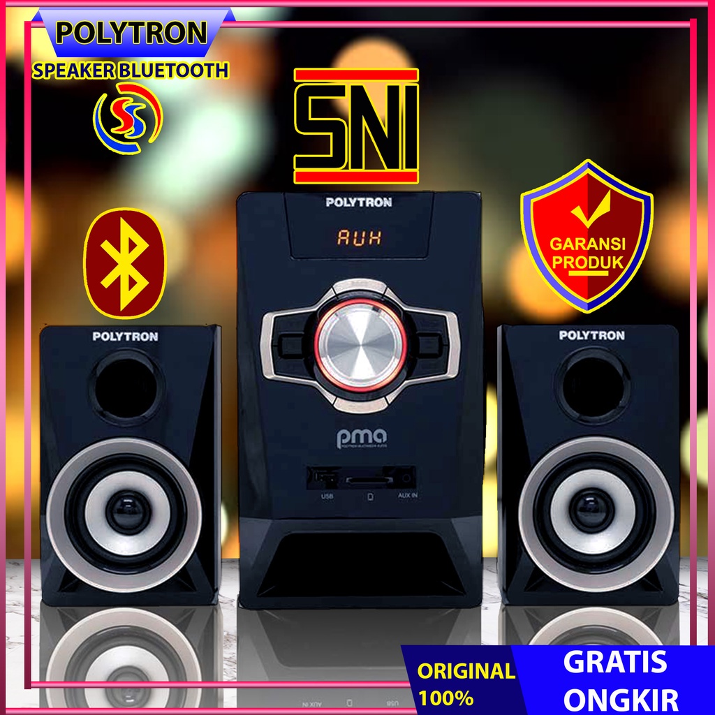 Jual SPEAKER POLYTRON SPEAKER BLUETOOTH PMA 9321 GARANSI RESMI | Shopee Indonesia