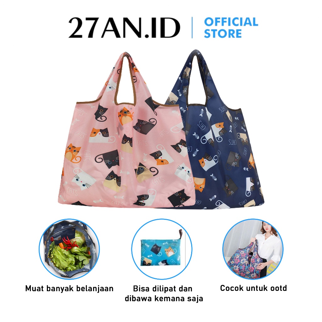 Jual ( 27AN.ID ) Tas Belanja H487 tas multifungsi / Shopping Bag Desain Modern Khas Futuristik ...