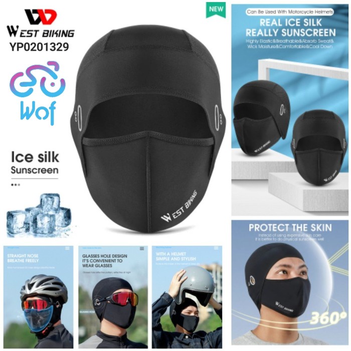 Jual WEST BIKING 329 Bike Sport Face Mask Balaclava Cap Masker Sepeda ...