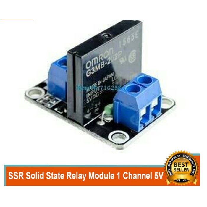 Jual SSR Omron 5v 1 Channel DC Solid State Relay Load 240vAC 2A G3MB ...