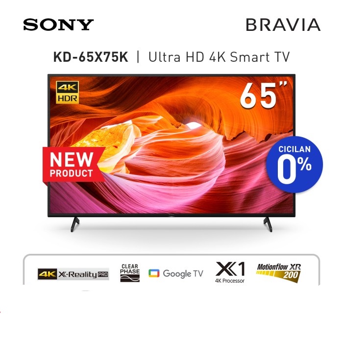 Jual SONY BRAVIA LED TV 65" X75K 4K ULTRA HD Google TV 65 Inch KD-65X75K | Shopee Indonesia