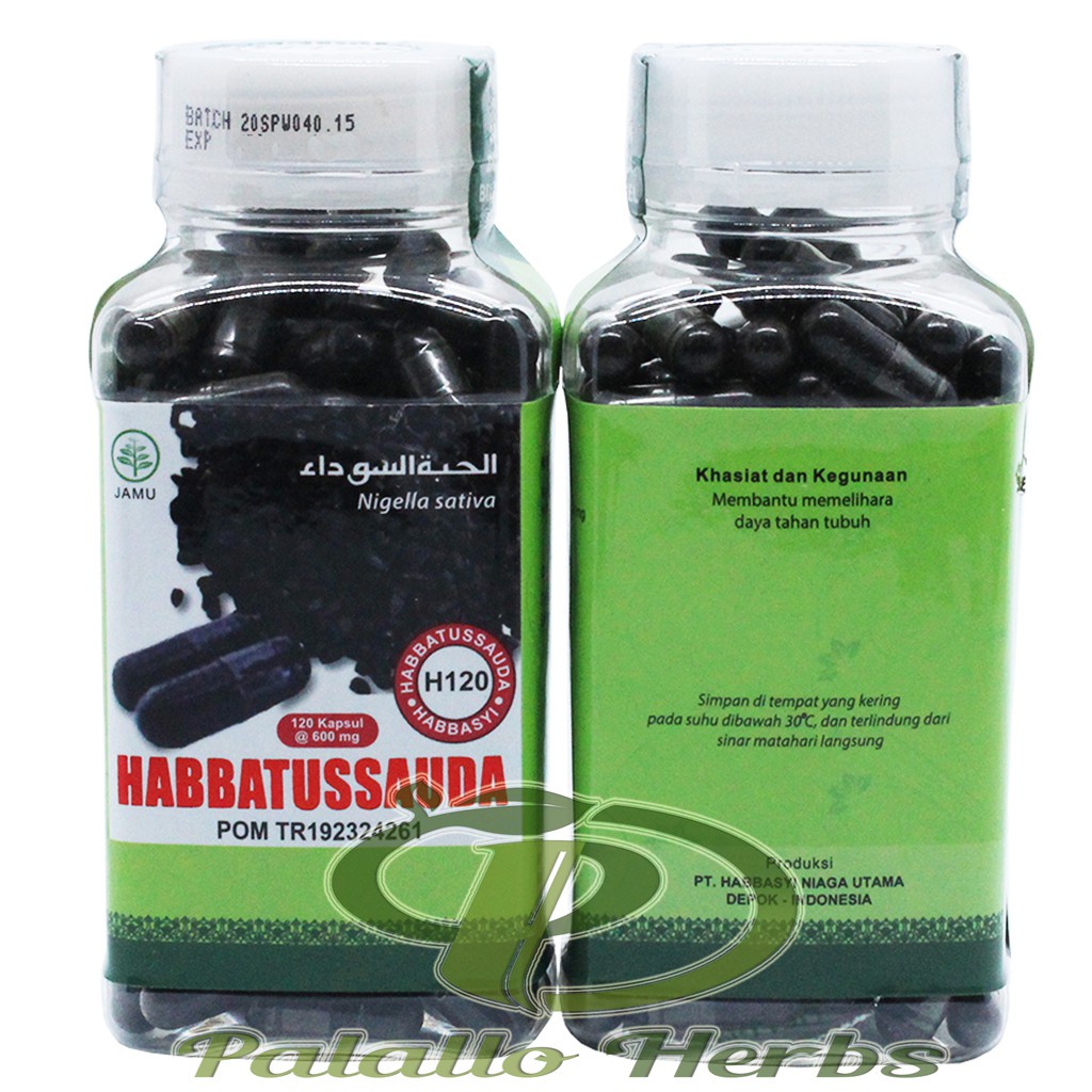 Jual HABBATUSSAUDA Herbal Niaga Utama HNU 120 Kapsul | Habatusauda ...