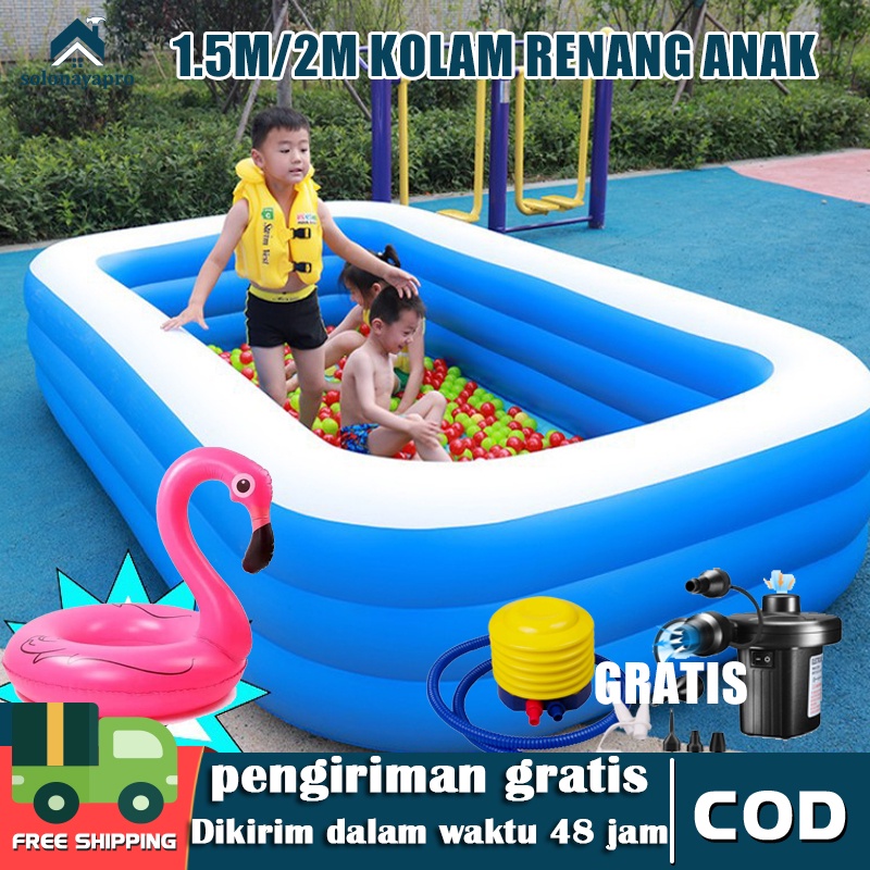Jual Kolam Renang Anak Jumbo 3ring/Kolam Mandi Bola /Kolam Balon Anak ...