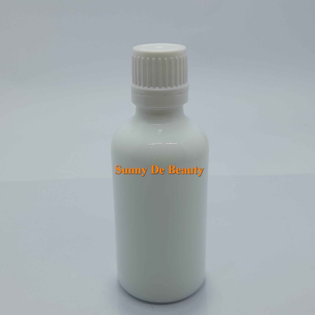 Jual Botol Kaca 50 ml Putih Eksklusif Br Tutup Drop PP Slim / Botol ...