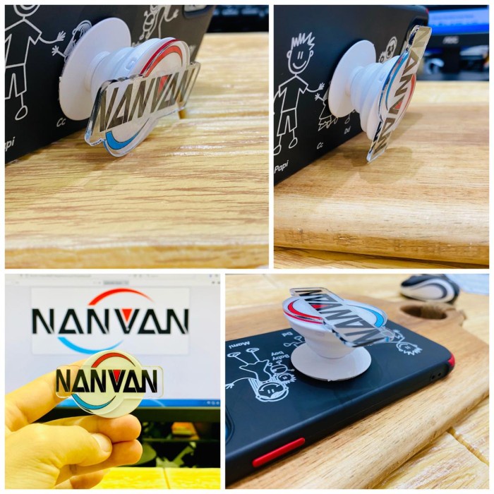 Jual NANVAN POPSOCKET POP SOCKET 3D SHAPES AKRILIK TEBAL PHONE HOLDER ...