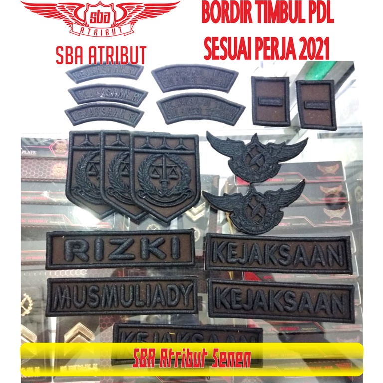 Jual Bordir BORDIR TIMBUL BAJU PDL KEJAKSAAN SESUAI PERJA TERBARU ...