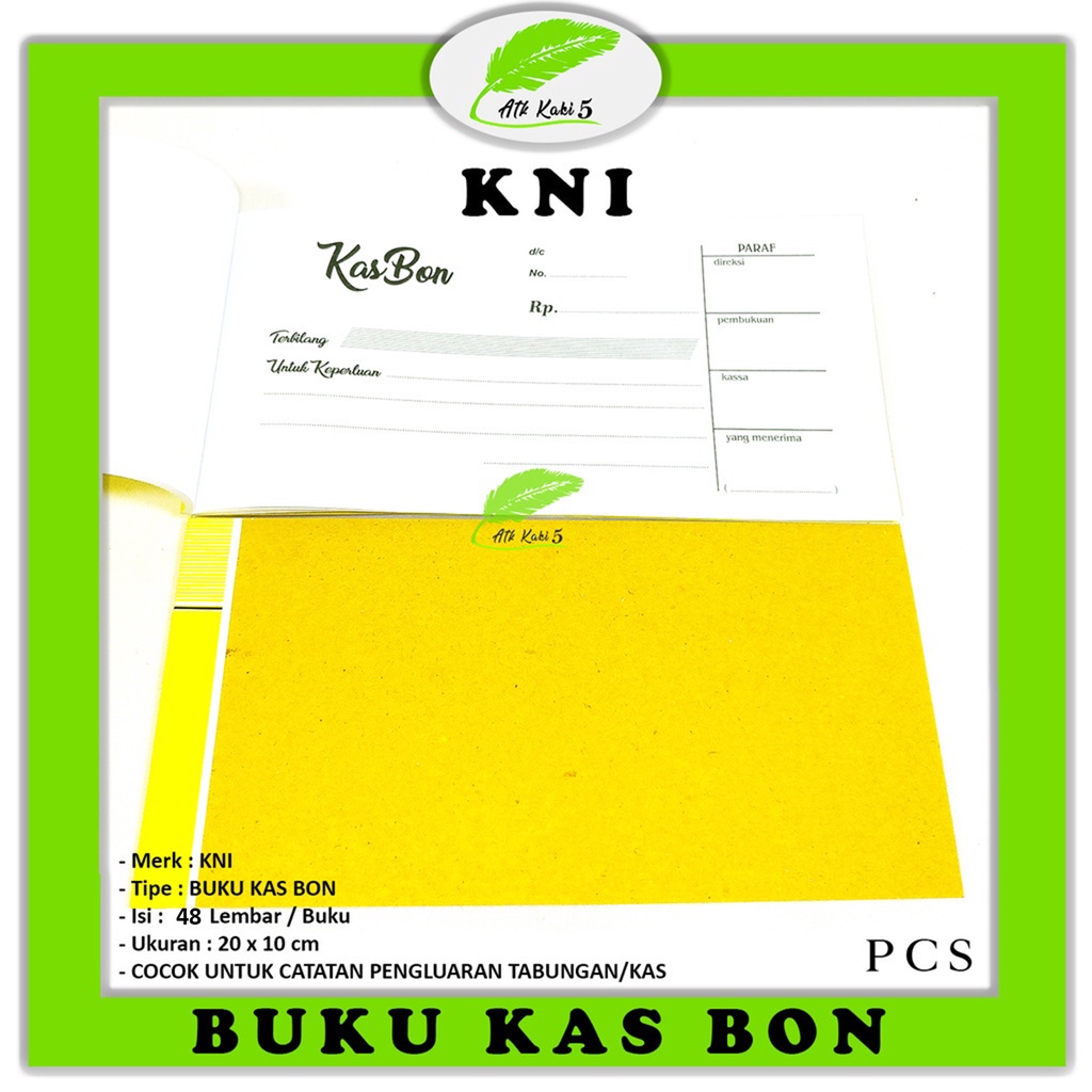 Jual KNI - Catatan Nota Kas Bon - Pcs | Shopee Indonesia