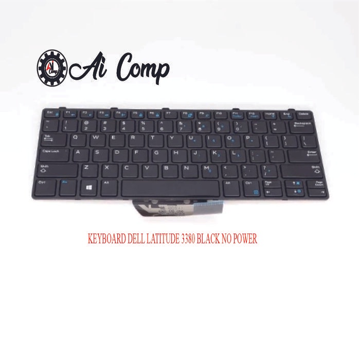 Jual KEYBOARD DELL LATITUDE 3380 BLACK NO POWER | Shopee Indonesia