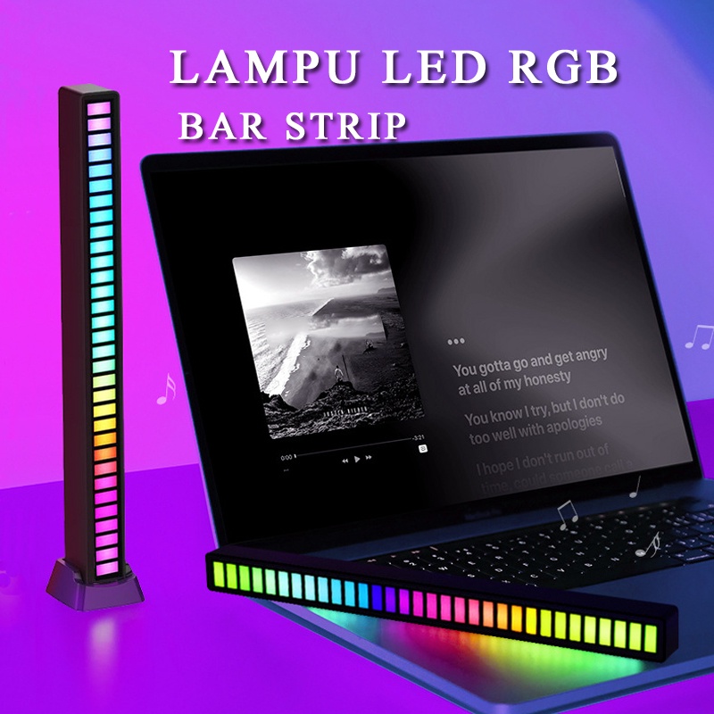 Jual Lampu LED RGB Bar Strip Spectrum Audio Indicator Music Sound ...
