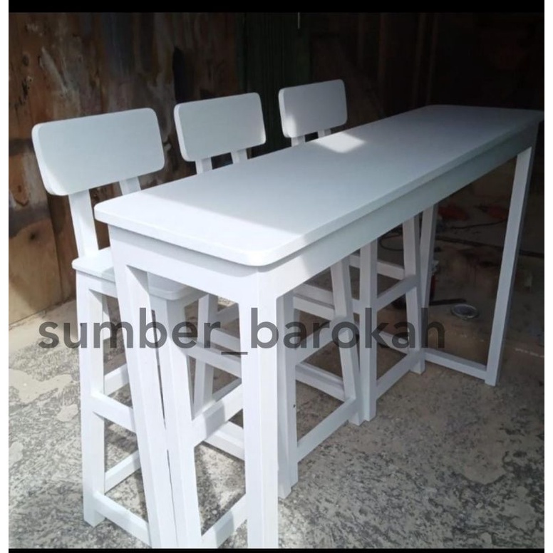 Jual set meja maka meja cafe meja resto 1meja+3kursi | Shopee Indonesia