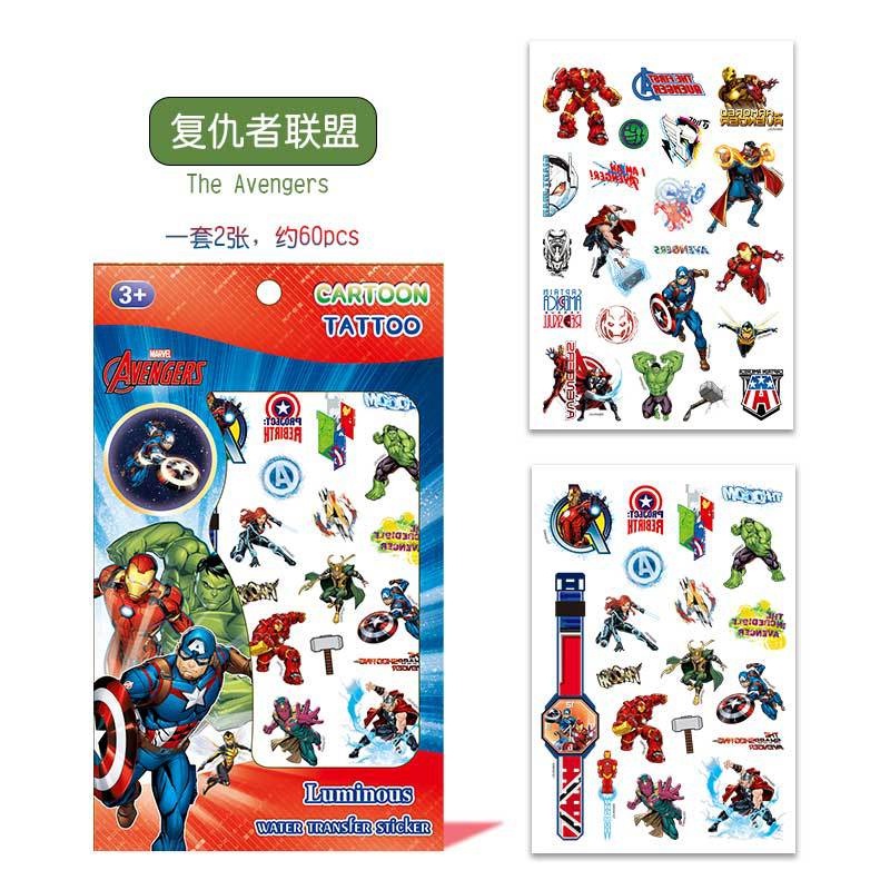 Jual (Pimenova) sticker tatto anak motif DISNEY glow in the dark tatto ...