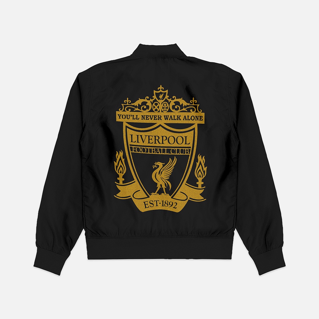 Jual Bomber Jacket Liverpool Golden Logo | Shopee Indonesia