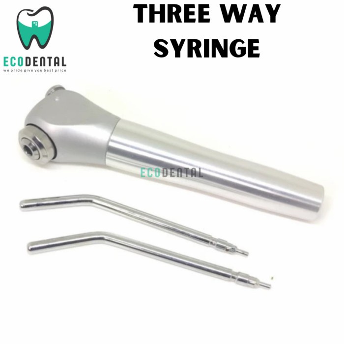 Jual Dental Three Ways Syringe 3 Way Syringe Alat Semprot Air Dental ...