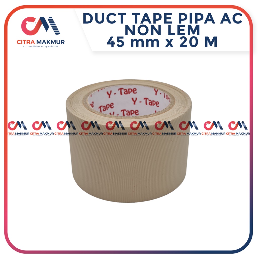 Jual Duct Tape Pembalut Selang AC Pipa AC Non Lem 45 mm 20 meter bukan ...