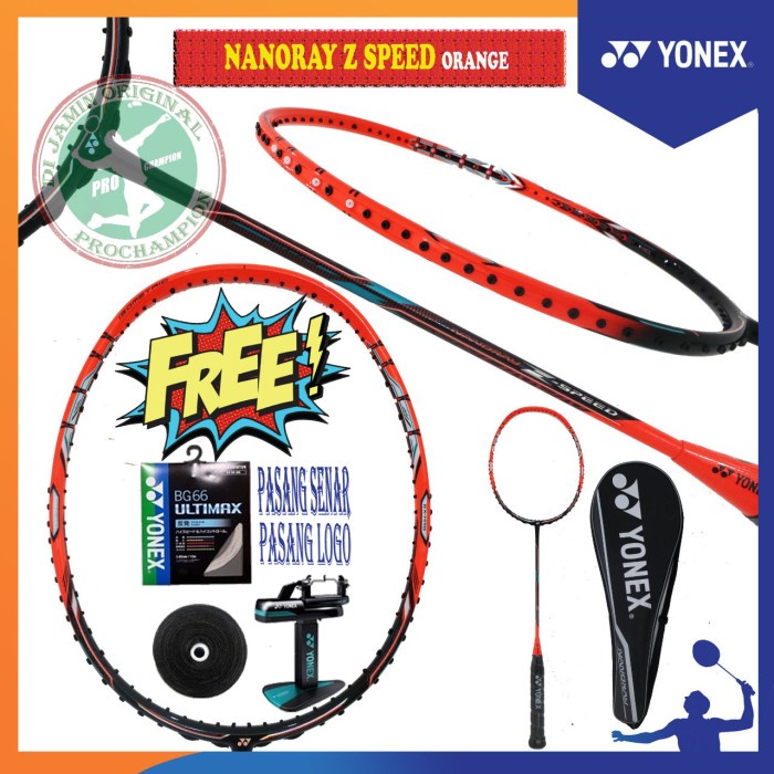 Jual YONEX NANORAY Z SPEED RAKET BADMINTON ORIGINAL - Orange -HANI03 | Shopee Indonesia