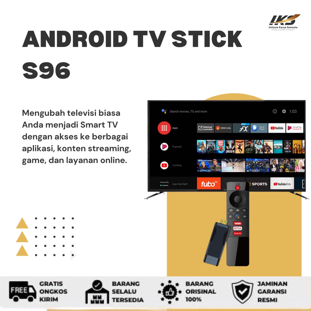 Jual Android TV Stick TV BOX S96 | Shopee Indonesia