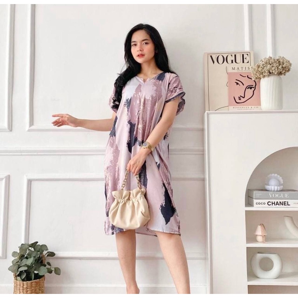 Jual fashion wanita baju dster wanita/Daster Panjang Selutut Busui ...