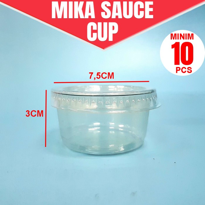 Jual NEW SALE !!! SATUAN Mika Plastik Sauce Cup/ Mika Plastik Sauce ...