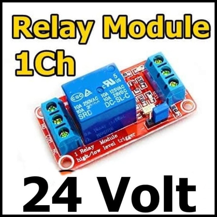 Jual Relay Module 24 Volt 1 Channel Optocoupler High or Low Triger 24V ...