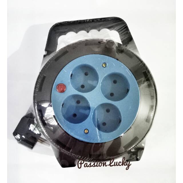 Jual Kabel Roll Stop Kontak 4 Lubang 6m Tipe 10 Indikator Lampu SNI ...