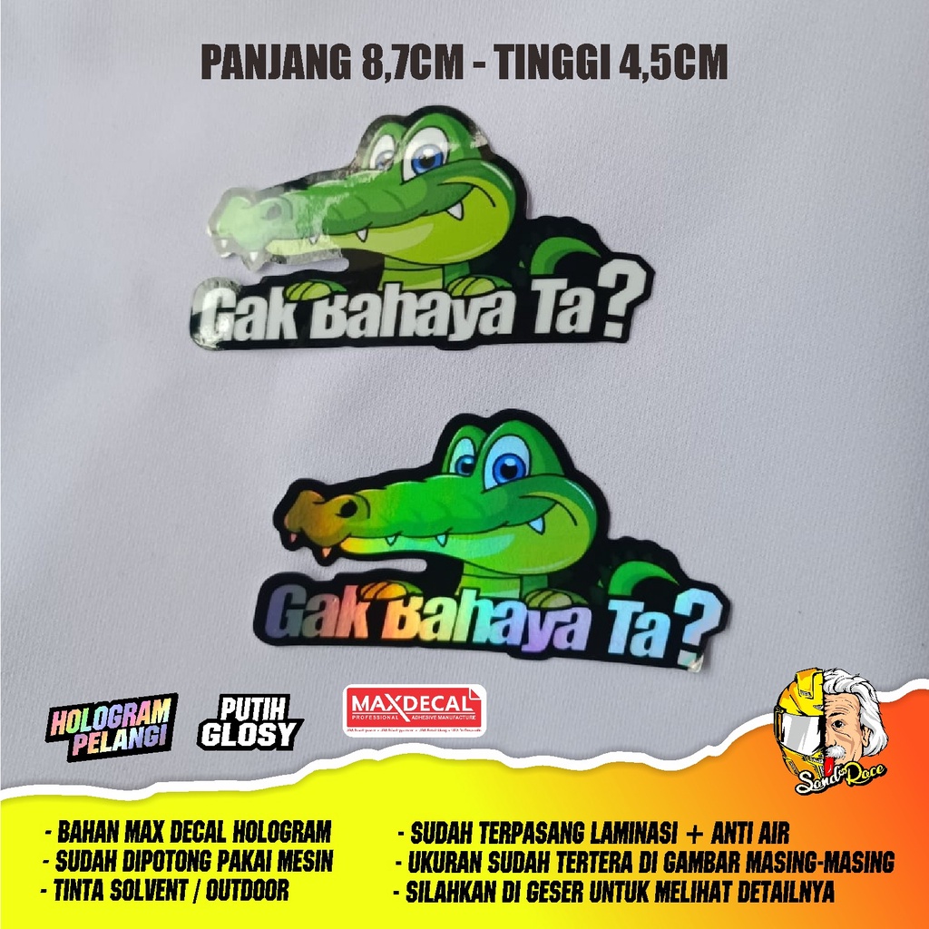 Jual stiker viral gak bahaya ta? cutting hologram / sticker viral GAK ... Jual stiker viral gak bahaya ta? cutting hologram / sticker viral GAK ...