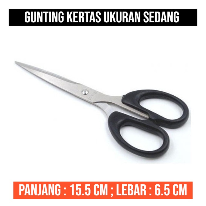 Jual Gunting Kertas Sedang 16CM Size Medium Tanggung 838 165 Stainless ...