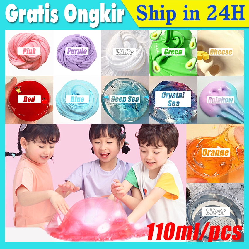 Jual Cloud Slime Variasi Candy Slime Plastisin Bentuk Permen Es Krim ...