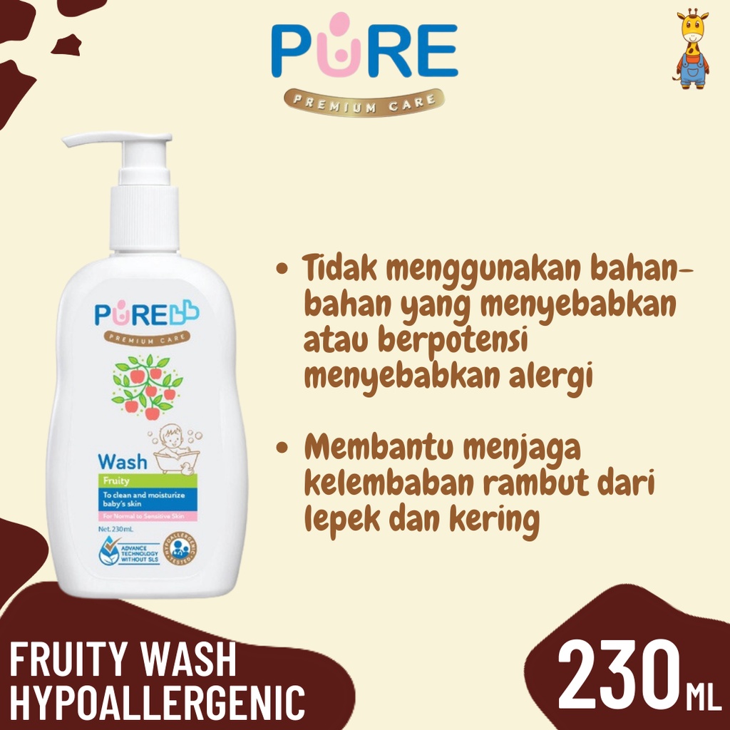 Jual Pure Baby Fruity Wash 230ml - Sabun Mandi Cair | Shopee Indonesia