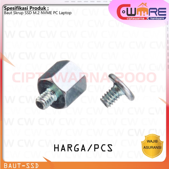 Jual Baut Skrup Screw SSD M.2 M2 Sata NVME PC Laptop Computer – Cw2 ...