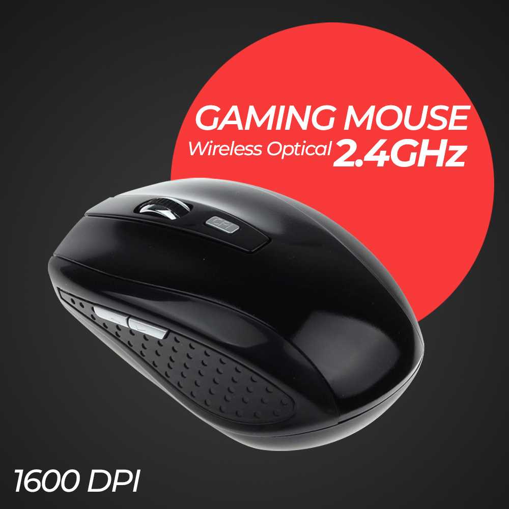Jual COD Mouse Gaming Wireless Bluetooth Optical 1600 DPI 2.4GHz Murah ...
