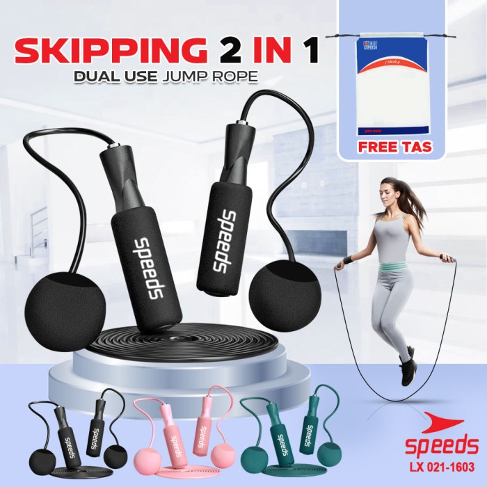 Jual 2in1 Jump Skipping Rope Lompat Tali Skiping Bola Pijat Pemberat ...