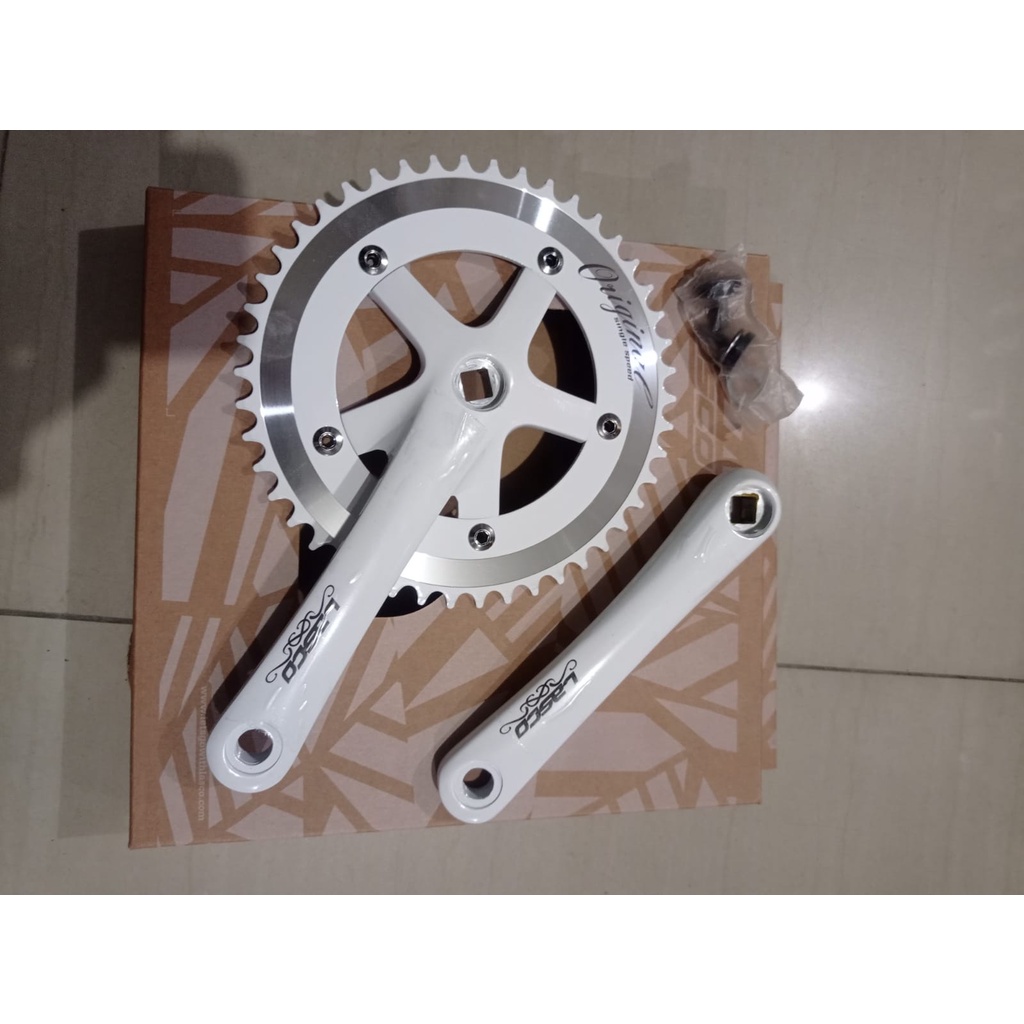 Jual CRANK LASCO SINGLE 44T CRANK SEPEDA FIXIE | Shopee Indonesia