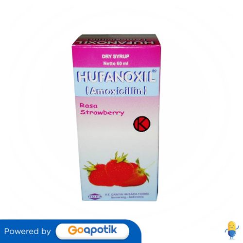 Jual HUFANOXIL 125 MG/5 ML DRY SYRUP RASA STRAWBERRY 60 ML | Shopee Indonesia