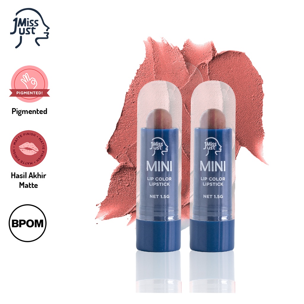 Jual Just Miss Mini Lipstik Matte Halal BPOM 1.5gr Paket Hemat COMBO 2 ...