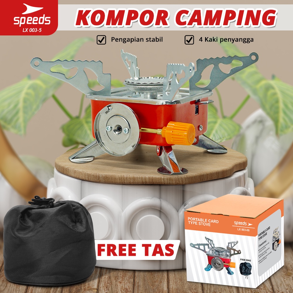 Jual SPEEDS Kompor Camping Gas Alat Masak Mini Outdoor Kompor Lipat ...