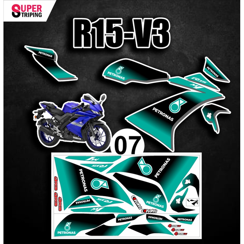 Jual STICKER R15 V3 Varian 07 - Tahun 2017 2018 2019 2020 2021 Desain ...